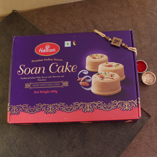 Soan Cake with Rakhi - RK18307RKH18